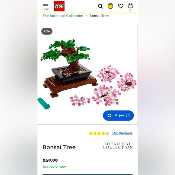 Lego | Toys | Lego Bonsai Tree Botanical Collection Nwt Adult Lego ...